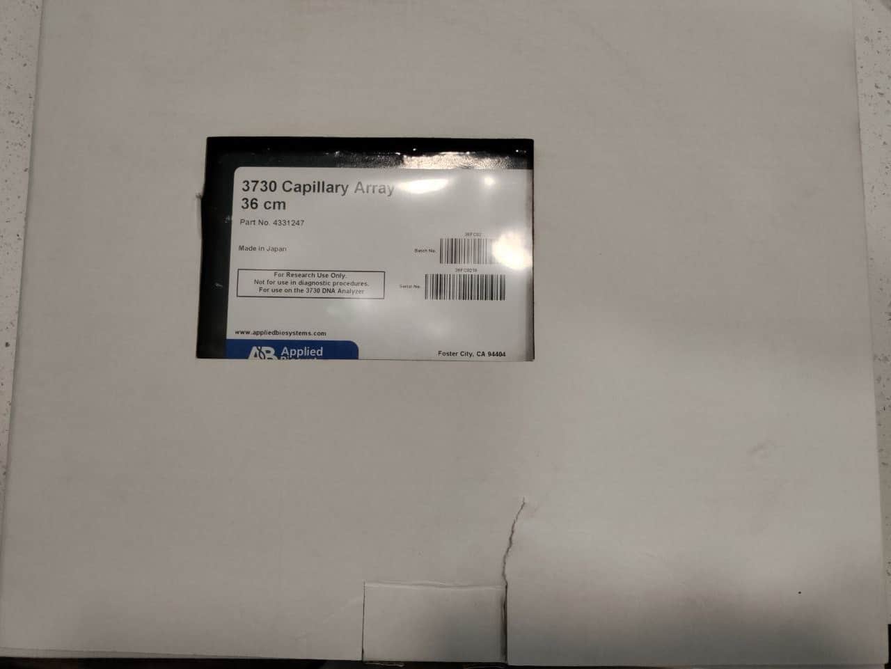 Applied Biosystems 3730 Capillary arrays 48 cap 36cm and 50cm – SIB SCI